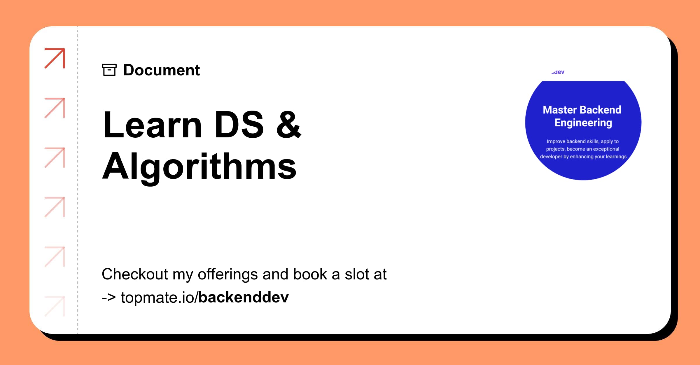 Learn DS & Algorithms with backenddev